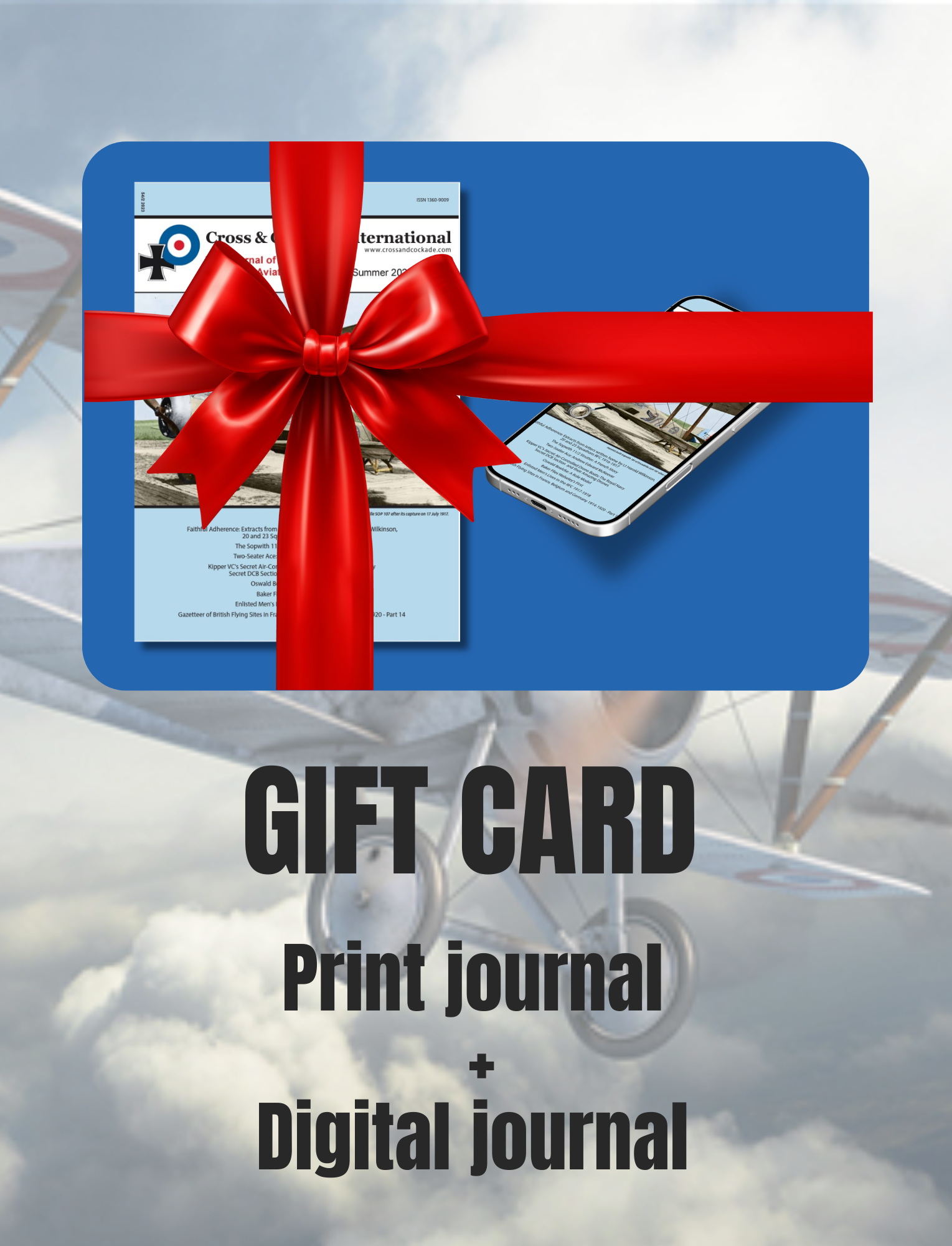 Gift Card - Membership + Journal (Combi: Printed + Digital) | Great War ...